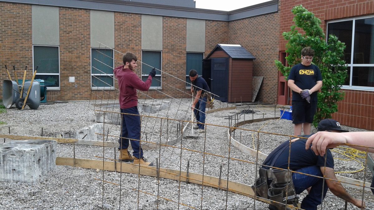 Courtyard Concrete Project - Monsignor Doyle C.S.S.
