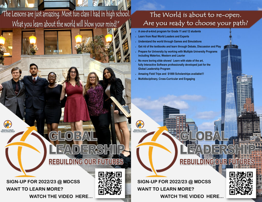 The Global Leadership Program returns in 2022! - Monsignor Doyle C.S.S.