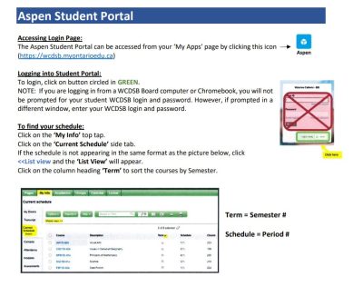 Aspen Student Portal Instructions - Monsignor Doyle C.S.S.